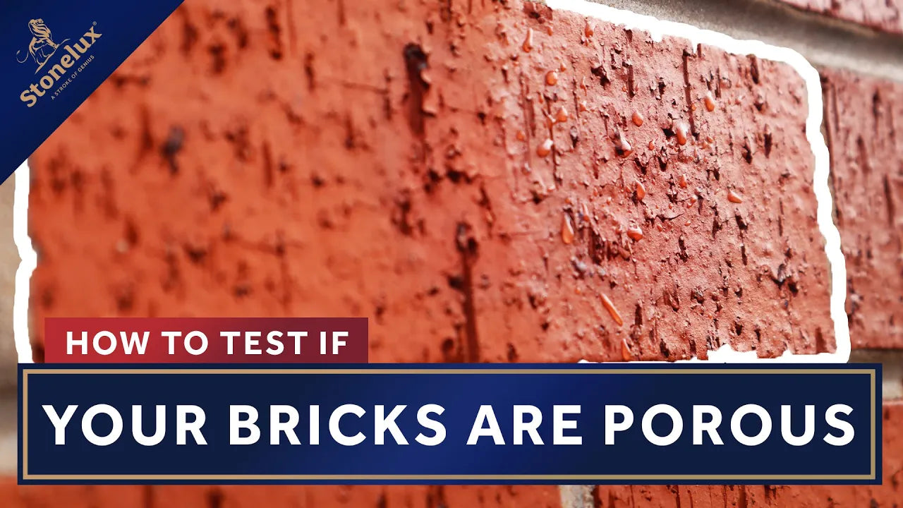 VIDEO: How to Test If a Brick Is Porous – Stonelux Paints